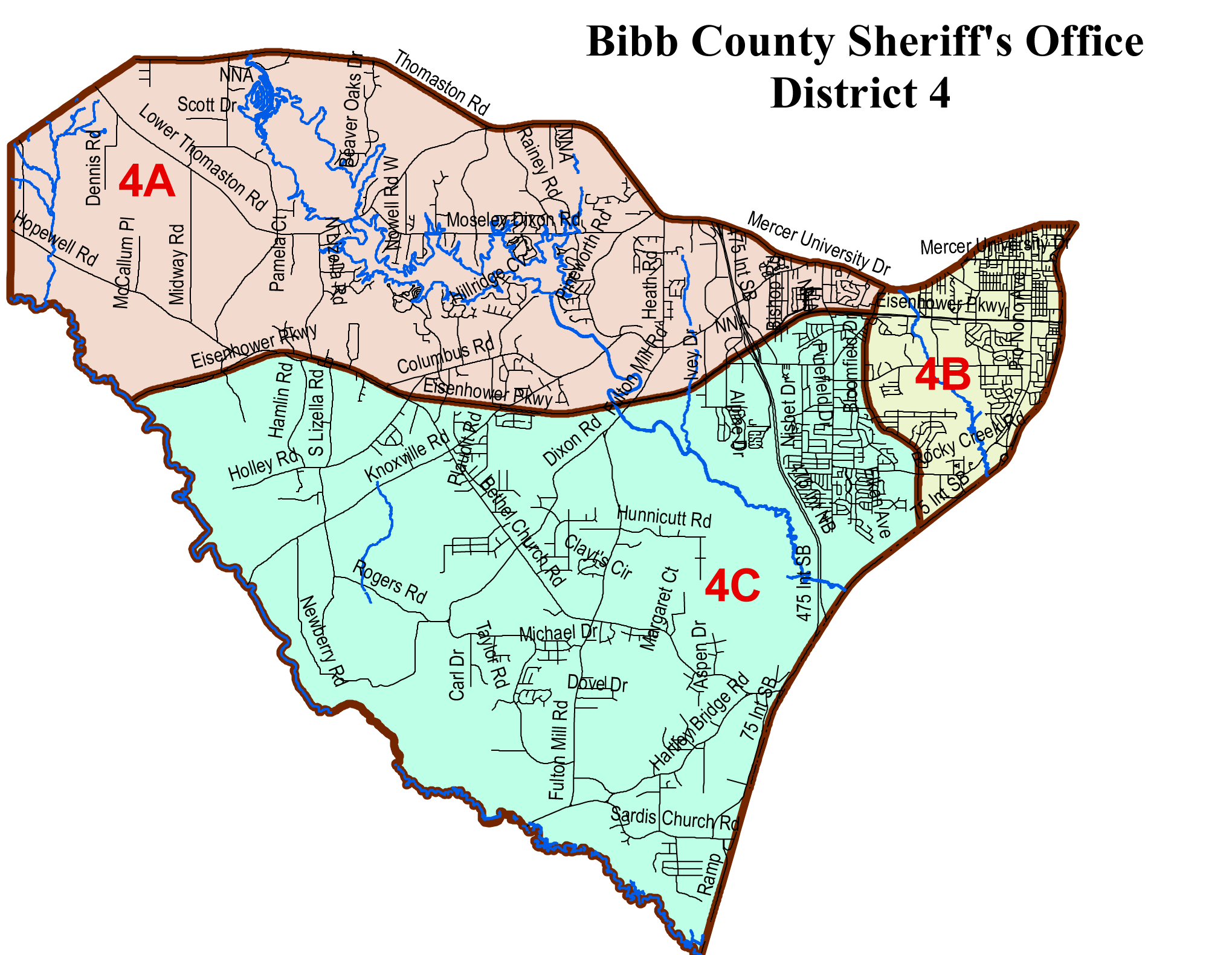 BSO District Maps Bibbsheriff us